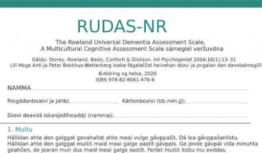 Skalaer og tester - Nasjonalt senter for aldring og helse
